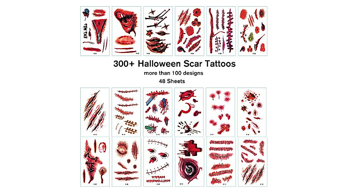 300+ Halloween Scar Tattoos for Costume Cosplay