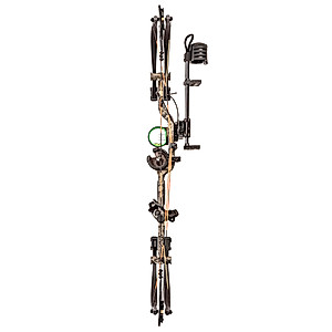 Bear Archery Cruzer G2 Ready to Hunt Compound Bow Package for Adults and Youth, Right Hand, True Timber Strata