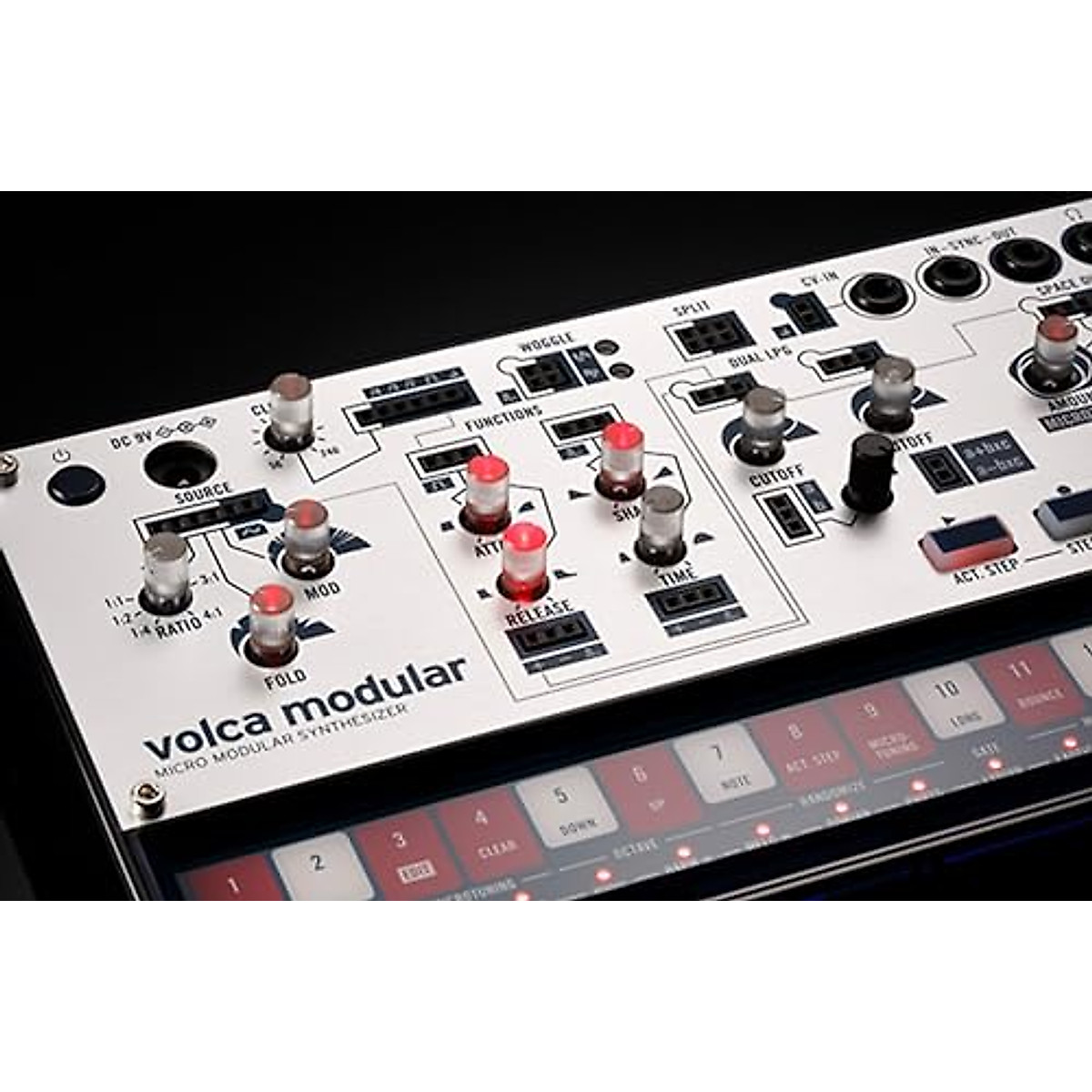 Korg Volca Modular Synthesizer Bundle with Power Supply and Austin Bazaar Polishing Cloth