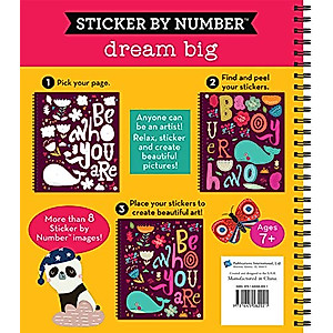 Brain Games - Sticker by Number: Dream Big