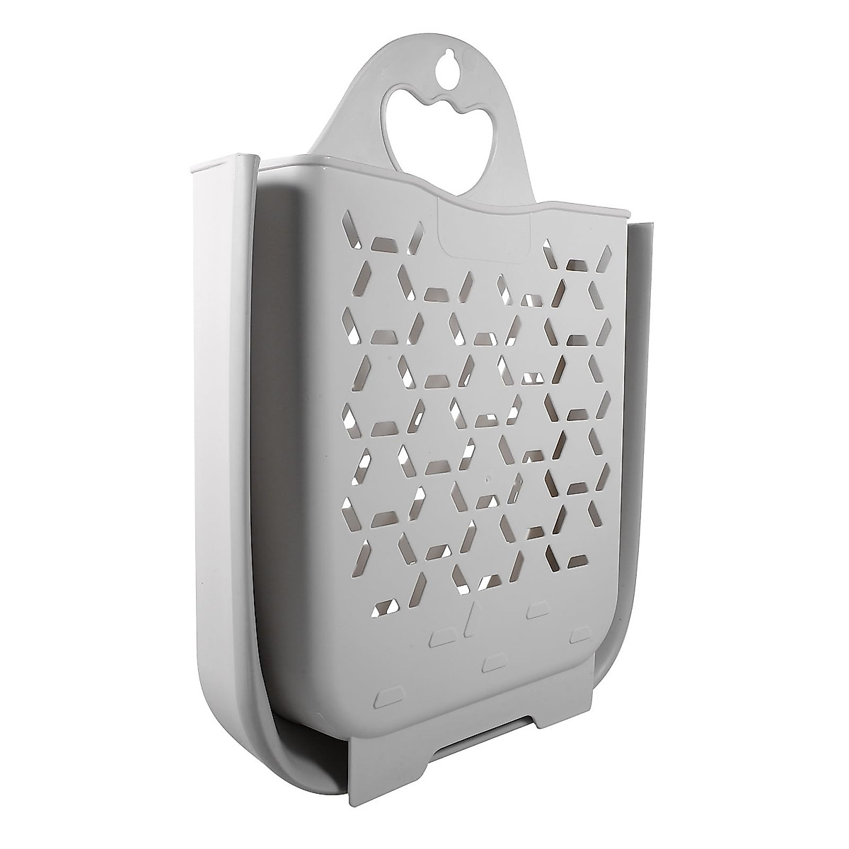 Collapsible Laundry Basket Clothes Storage Basket Dirty Cloth Basket Laundry Hamper Wall Mounted Laundry Basket Plastic Storage Bathroom Basket Organizer Tpe Child White Clothing