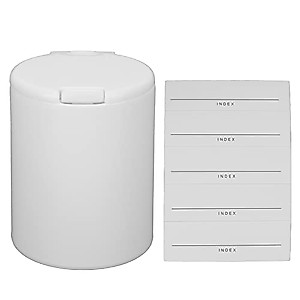 Cotton Pad Container, Lightweight Cotton Pad Dispenser Round Press Design Easy Storage for for Travel