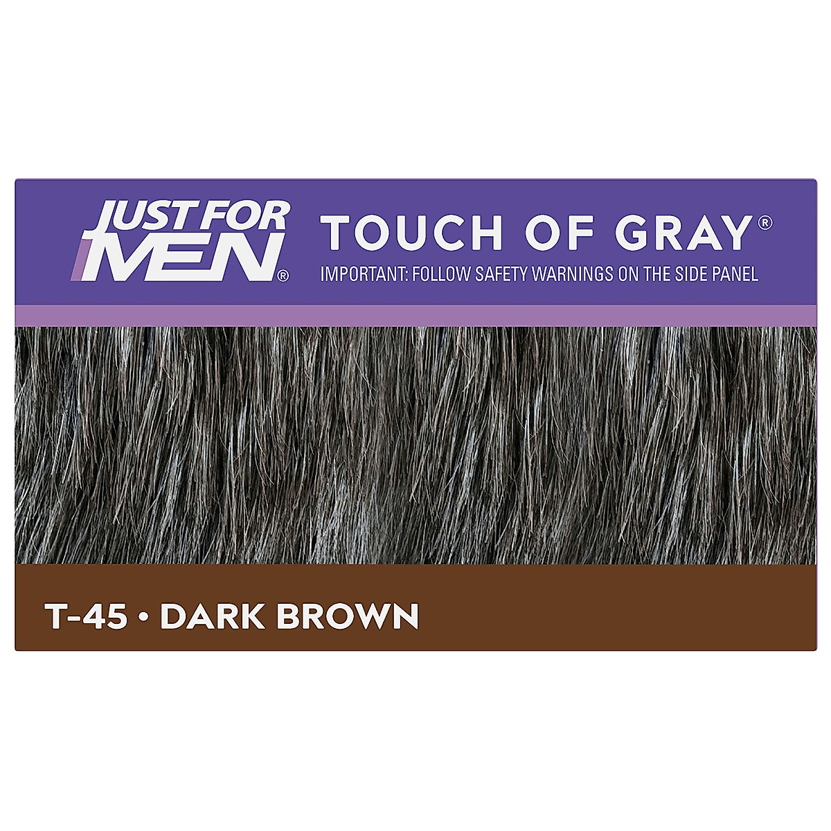 JUST FOR MEN Touch of Gray Hair Treatment T-45 Dark Brown, 2 Pack
