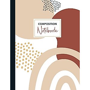 Composition Notebook: Aesthetic Composition Notebook | Aesthetic Journal | Wide Ruled Paper Book – 8.5 x 11” (110 Pages) | Back to School Notebook for ... Teens, Kids, Elementary, College, Study Notes