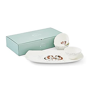 Wrendale Designs - 'Lettuce Be Friends' 3 Dishes and Tray Set