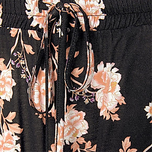 Bravetoshop Women's Boho Pants High Waist Yoga Hippie Palazzo Summer Beach Pants Yoga Printing Trousers Harem Pants (B-Pink,XXL)