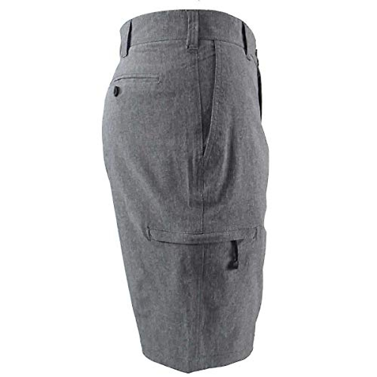 Facitisu Mens Waterproof Amphibian Workout Shorts Casual Athletic Golf Short Pants (Grey, 34)