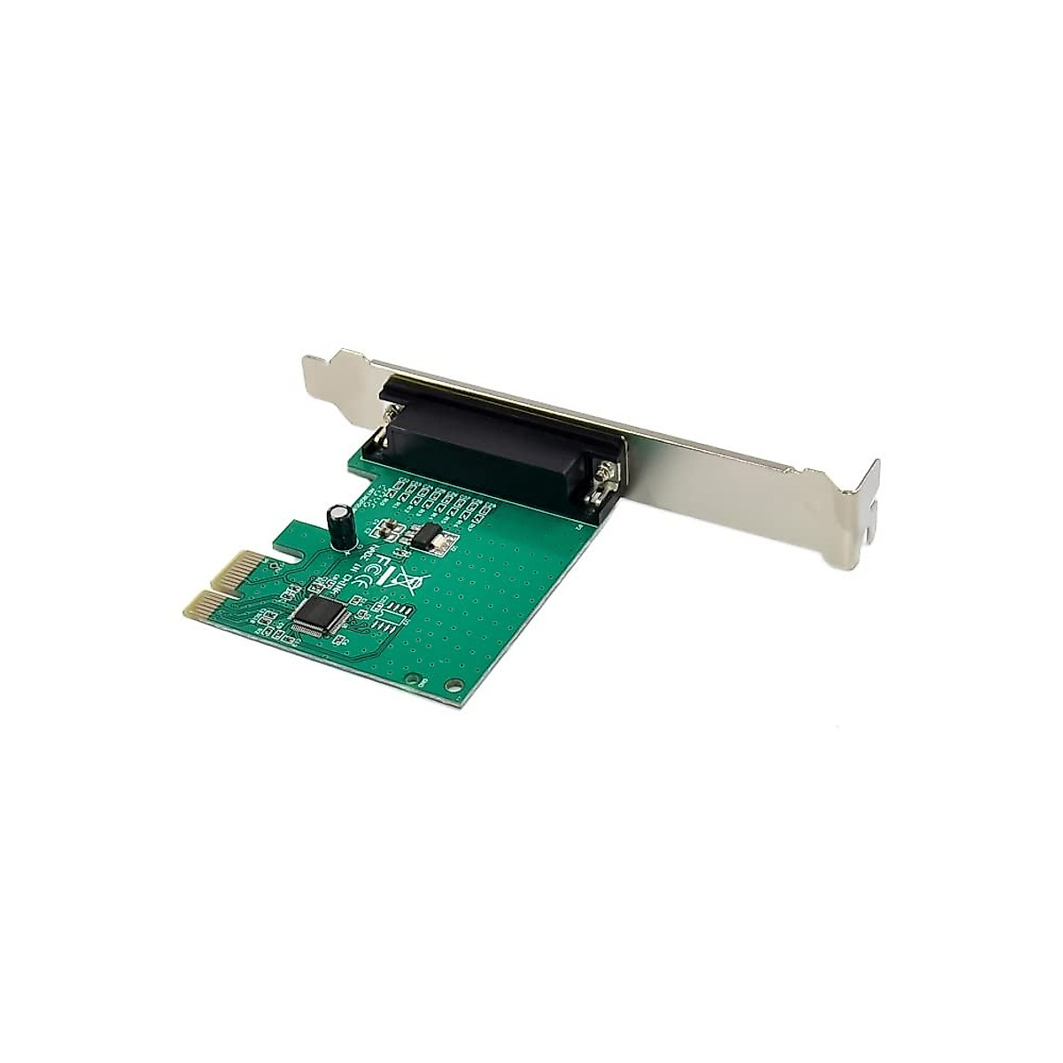 X-MEDIA XM-PEX-1P PCI-E 1-Port DB25 Parallel PCI Express (PCIe x1) Card - IEEE 1284 Parallel Adapter Card - WCH382L Chipset - Supports ECP/EPP/SPP