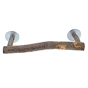 PATKAW Stand Cage Accessories Cage Accessories 2 Pieces Parrot Perches for Parrot Perches Wood Parrot Perches Parrot Medium Wood Water Bottle Accessories Water Jug Bird