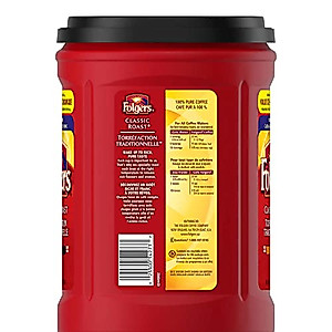 Folgers Classic Roast Ground Coffee, 1.21 kg (42.5 oz)