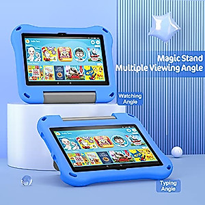 Fire HD 8 Tablet Case, Kindle Fire 8 Case, Amazon Fire Tablet 8 Case(Fit for 2022 12th & 2020 10th Generation)-Auorld Light-Weight Kids-Proof Case for Amazon Fire HD 8&8 Plus Tablet-Blue