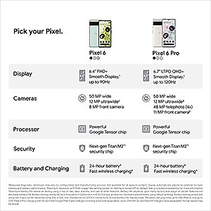 Google - Pixel 6 Pro - 128GB - Stormy Black - GA03137-US - Verizon (Renewed)