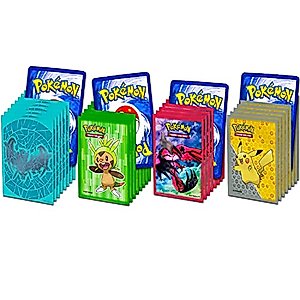 Pokemon Sleeves for Cards with Designs Bulk Bundle ~ 260 Pcs Pokemon Card Sleeves for Playing, Deck Protector Sleeves for 4 Decks Featuring Blastoise and More (Pokemon Trading Card Game)