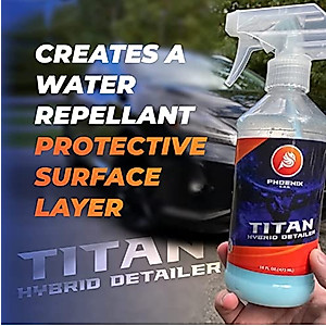 Phoenix E.O.D. Titan Hybrid Detailer (16oz) - Hybrid Ceramic Coating Detail Spray That Shines, Cleans & Protects - Top Coat Car Wash Polish & Paint Protectant - Longer Lasting Than Car Waxes