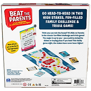 Spin Master Beat The Parents Board Game for Families and Kids Aged Over 5, (6062192)
