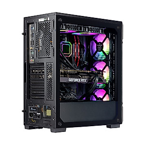 Velztorm Ferrux Custom Built Gaming Desktop PC Liquid-Cooled (AMD Ryzen 9-5900X 12-Core, 32GB DDR4, 1TB PCIe SSD+3TB HDD (3.5), GeForce RTX 3080 10GB, WiFi-N, 240mm AIO, RGB Fans, 750W PSU, Win10H)