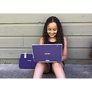Tanoshi Scholar Kids Computer a Kids Laptop for Ages 6-12 with 10.1" HD Touchscreen Display (Purple) Kids Laptop-Sleeve (Purple)