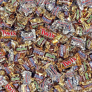 Maryseplace MARS Bulk Chocolate Easter Candy Variety Mix, 5 Lbs Individually Wrapped Assorted Mini Fun Size Candy Bars M&M'S, SNICKERS, 3 MUSKETEERS & MILKY WAY for Pinata Filler and Kids Party