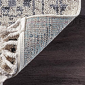 nuLOOM Claudia Diamond Accent Rug, 2 ft x 4 ft, Ivory