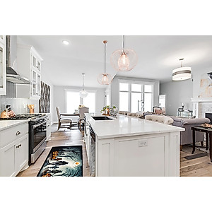 Caroline's Treasures Werewolves Spooky Halloween Indoor/Outdoor Runner Mat 28x58 Front Door Mat Indoor Outdoor Rugs for Entryway Hallway Foyer Non Slip Washable Wide Doormat