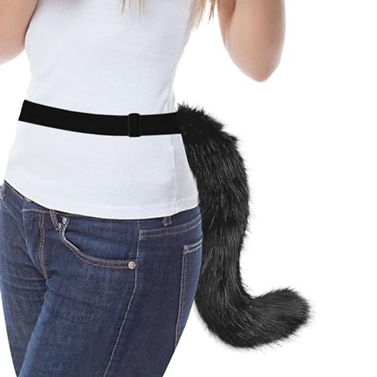 hbbhml Animal Dog Head Mask Realistic Furry Plush Tail Claw Gloves Full Wolf Masks for Halloween Party Carnival Cosplay Gray