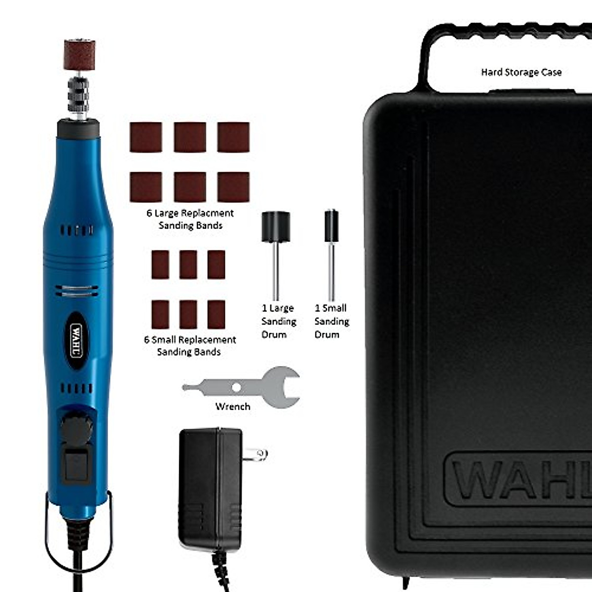 WAHL Professional Animal Pet, Dog, and Cat Ultimate Nail Grinder Trimming Kit (#5973), Blue