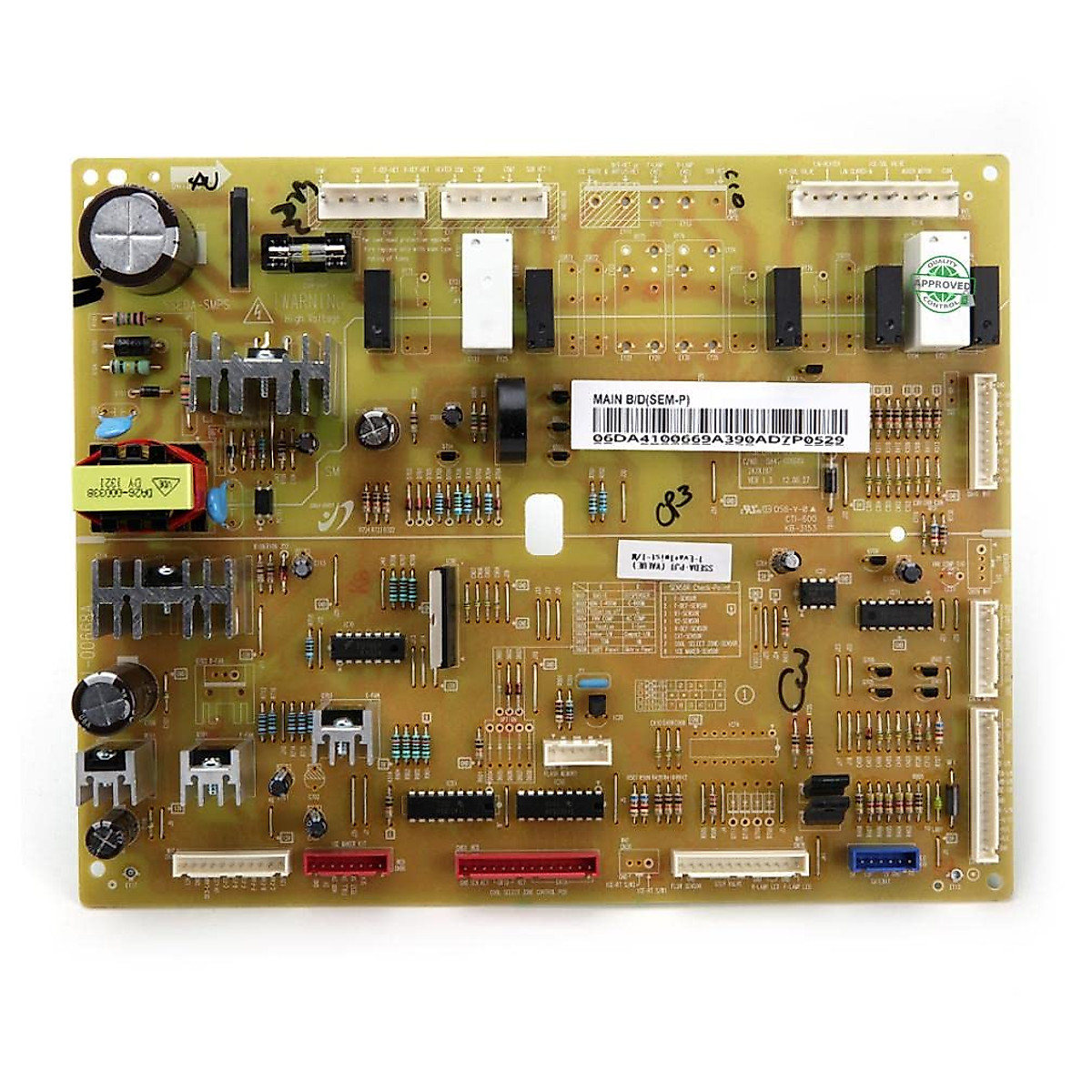 GLOB PRO SOLUTIONS DA41-00669A CKD00669AX compatible with Samsung Refrigerator Main Control Board fits old, DA92-00055A, 1796774, AP4909012, PS4140027, EAP4140027.