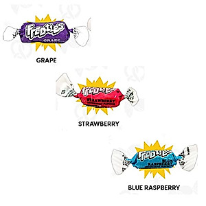 Tootsie Roll Frooties 3 Flavor Mix-Grape-Strawberry-Blue Raspberry-1.75 LB Assortment of Chewy Taffy-Individually Wrapped - Bulk Variety Pack Enclosed in a Secured Heat Sealed Bag by Snack Hotline