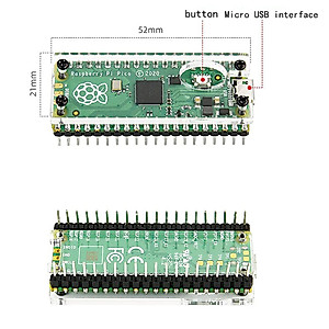 Treedix Compatible with Pi Pico Acrylic Case Development Board Transparent Protective Case Fixing Bracket