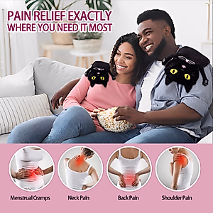 Piyen Microwave Heating Pads for Relieve Cramps Pain,Cute Stuffed Animal Relieve Pain of Period Menstrual Cramp Back Neck Shoulder Muscles Knee Joints Pain, Heating Pad Microwavable Moist Heat Pack