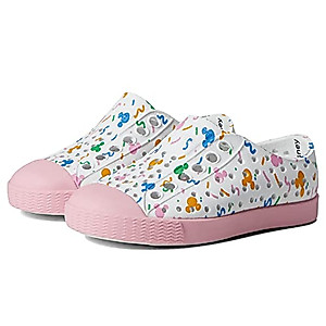 Native Shoes Jefferson Disney Print (Toddler) Shell White/Princess Pink/Pastel Rad Confetti 10 Toddler M