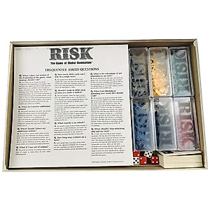 Parker Brothers Risk 1998 Board Game with Army Shaped Pieces