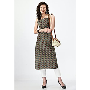 AnjuShree Choice Women Sleeveless Cotton Kurtis for women Grey