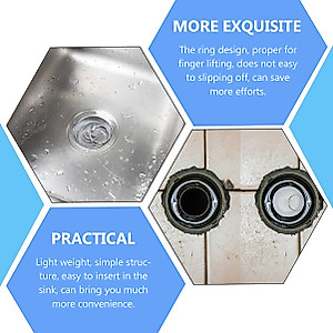 20 Pcs Basin Plug with Ring Bathroom Washbasin Stopper Sink Plug with Ring Drain Stopper Kitchen Sink Stopper Tub Stopper Kitchen Sink Plug Bathtub Plug Bath Plugs Drain Plug