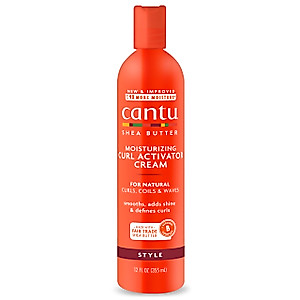 Cantu Moisturizing Curl Activator Cream with Shea Butter for Natural Hair, 12 fl oz