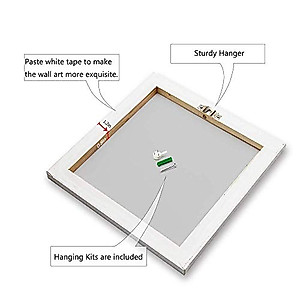 Takfot Bee Wall Decor Inspirational Wall Art Farmhouse Rustic Bathroom Decor, Motivational Quotes Brown Canvas Pictures for Bedroom Living Room Office,12"x12", set of 4