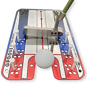 EyeLine Golf Patented Putting Mirror Training Aid - Portable Putting Trainer for Games Drills, As seen on PGA Tour, Made in USA, Use Outdoors or Indoors