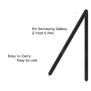 Galaxy Z Fold 5 S Pen Replacement for Samsung Galaxy Z Fold 5 Stylus Pen and Z Fold 5 S Pen Fold Edition Without Bluetooth + 2 Tips (Black)