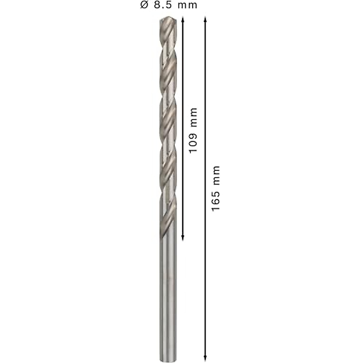 Bosch 2608596828 Metal Drill bits HSS-G, DIN 340