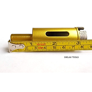 1 Inch Masonry Drill Bit for Concrete Diamond Hole Saw Heavy Duty Dry Core Hole Saw for Concrete, Pavement Stones, Quartz, Granite, Brick, Cinder Block Extra Long Depth of Cut