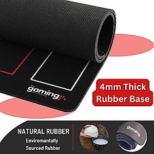 The Gaming Mat Company Compatible Yu-Gi-Oh! Playmat for Yu-Gi-Oh! Cards - XL 2 Player 28.35" x 28.35" x 0.16" (4mm) Thick