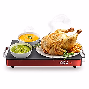 Artestia Electric Warming Trays for Food, Food Tray Warmer for Parties with Adjustable Temperature Control, for Home Dinners, Buffets, Restaurants, House Parties, Party Events, 17.5"x12.2"