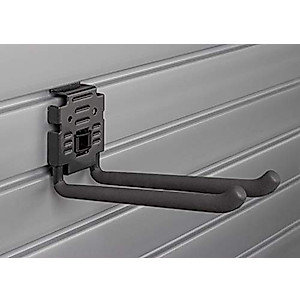 HandiWall Deluxe Accessory Kit with 46 Locking Bracket Hooks, Shelves, and Baskets for Slatwall Panels