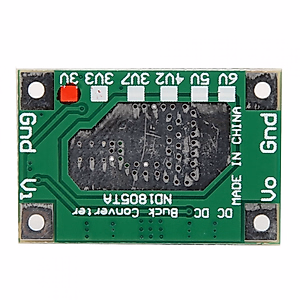 2Pcs ND1805TA Step Down Module 5-18V to /3./3.7V/4.2V/5V/6V Motor Drive Converter DIY Power Supply(5-18V to 3.7V)