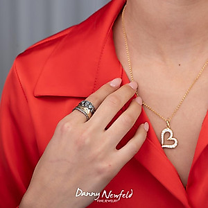 Paz Creations 925 Sterling Silver Spinner Ring with Blue Topaz Gemstone, Anxiety Ring/Boho Ring with 14K Gold Fidget Ring, 925 Sterling Silver Rings for Women (S 7)