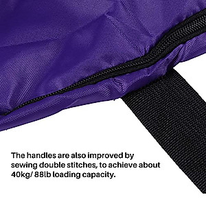 YUPVM Hay Bale Storage Bag, Extra Large Tote Hay Bale Carry Bag, Foldable Portable Horse and Livestock Hay Bale Bags with Zipper Waterproof, Purple