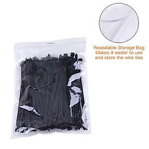 OneLeaf Cable Ties 8 Inch Heavy Duty Zip Ties with 120 Pounds Tensile Strength for Multi-Purpose Use, Self-Locking UV Resistant Nylon Tie Wraps, Indoor and Outdoor Tie Wire.120 Pcs Black