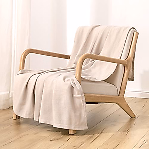 Berkshire Merino Wool Throw | All-Season Merino Wool Throw | Macadamia | Throw (50" x 70")