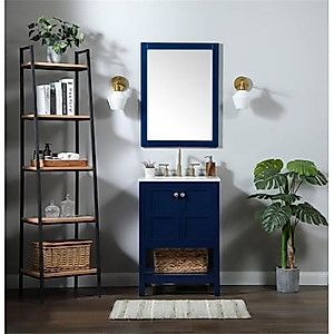Elegant Kitchen and Bath 24 inch Single Bathroom Vanity Cabinet - Blue