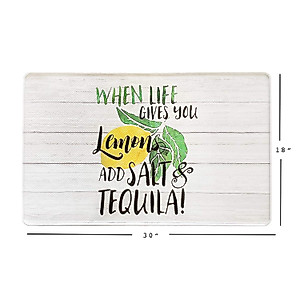 Generic JCB Home Anti-Fatigue Lemon Kitchen Mat. Memory Foam Kitchen Mat with Non-Slip Surface. Farmhouse Tequila Lemon Kitchen Rug. 18 inch x 30 inch